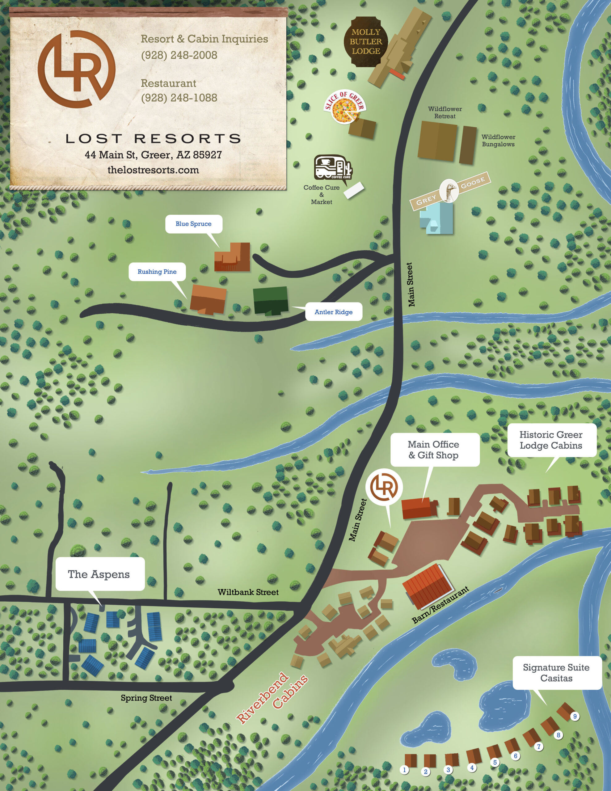 test hotspot page - The Lost Resorts | White Mountains Luxury Resort Cabins